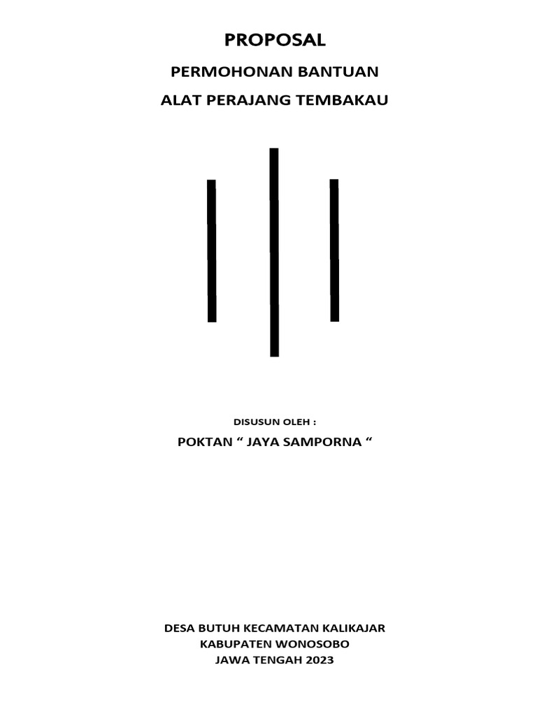 Proposal Alat Perajang Tembakau J.S 2023 | PDF
