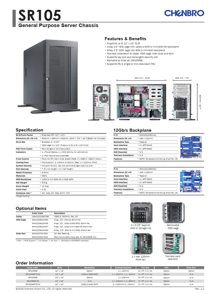 Datasheet SR105 V1.2 | PDF | Computer Engineering | Computer Architecture