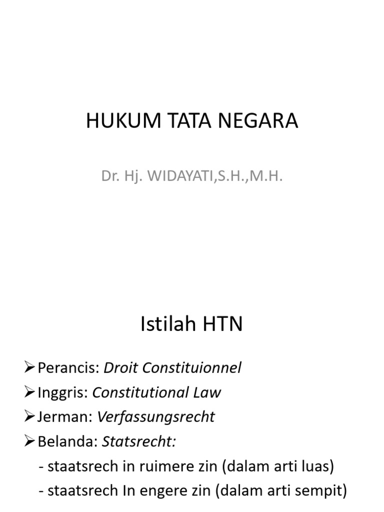 Hukum Tata Negara | PDF