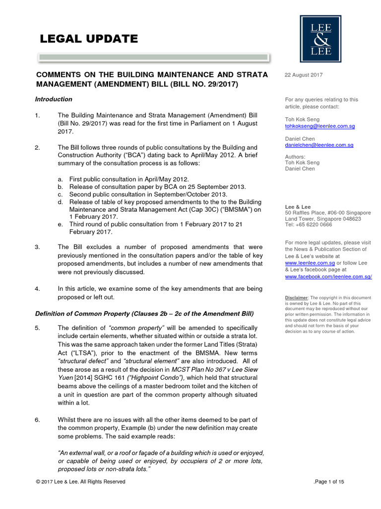 Comments On The BMSM Amendment Bill | PDF | Proxy Voting | Committee