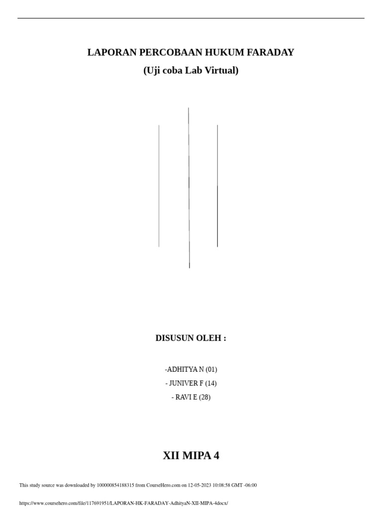 LAPORAN HK FARADAY AdhityaN XII MIPA 4 | PDF