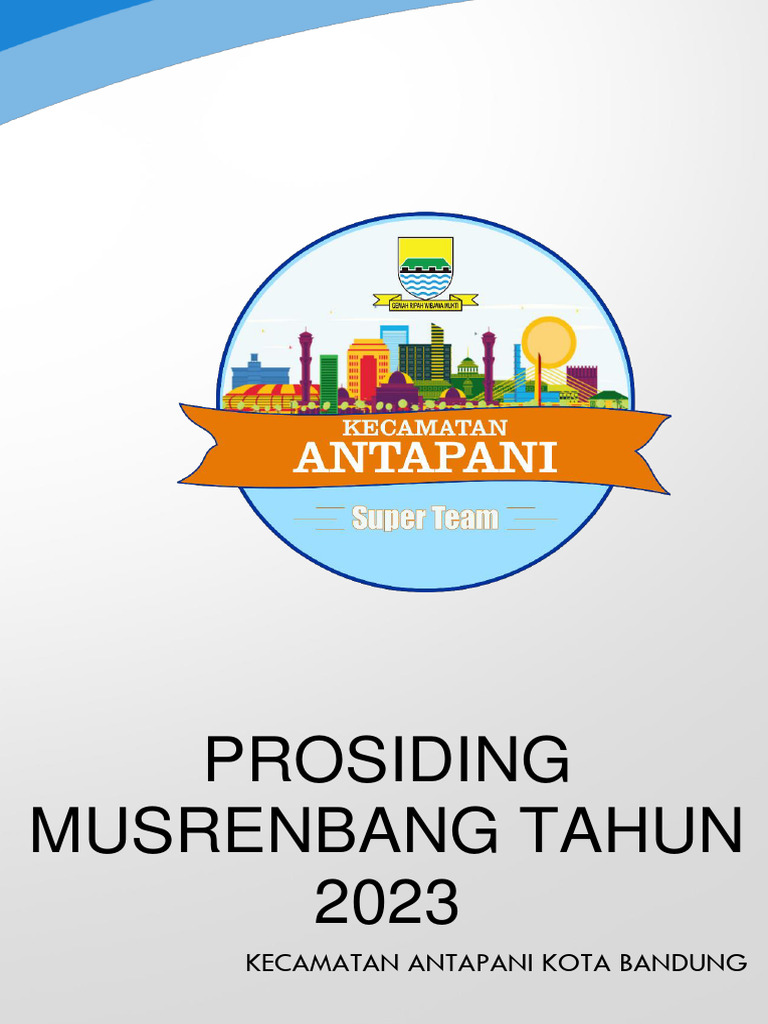 Prosiding Musrenbang Kec Antapani RKPD 2023 Untuk RKPD 2024 | PDF