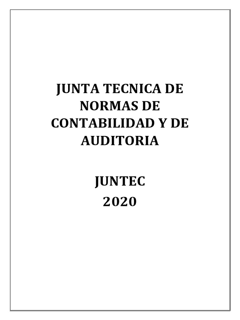 Liquidacion de Fondos 2020 Juntec | PDF | Auditoría | normas ...