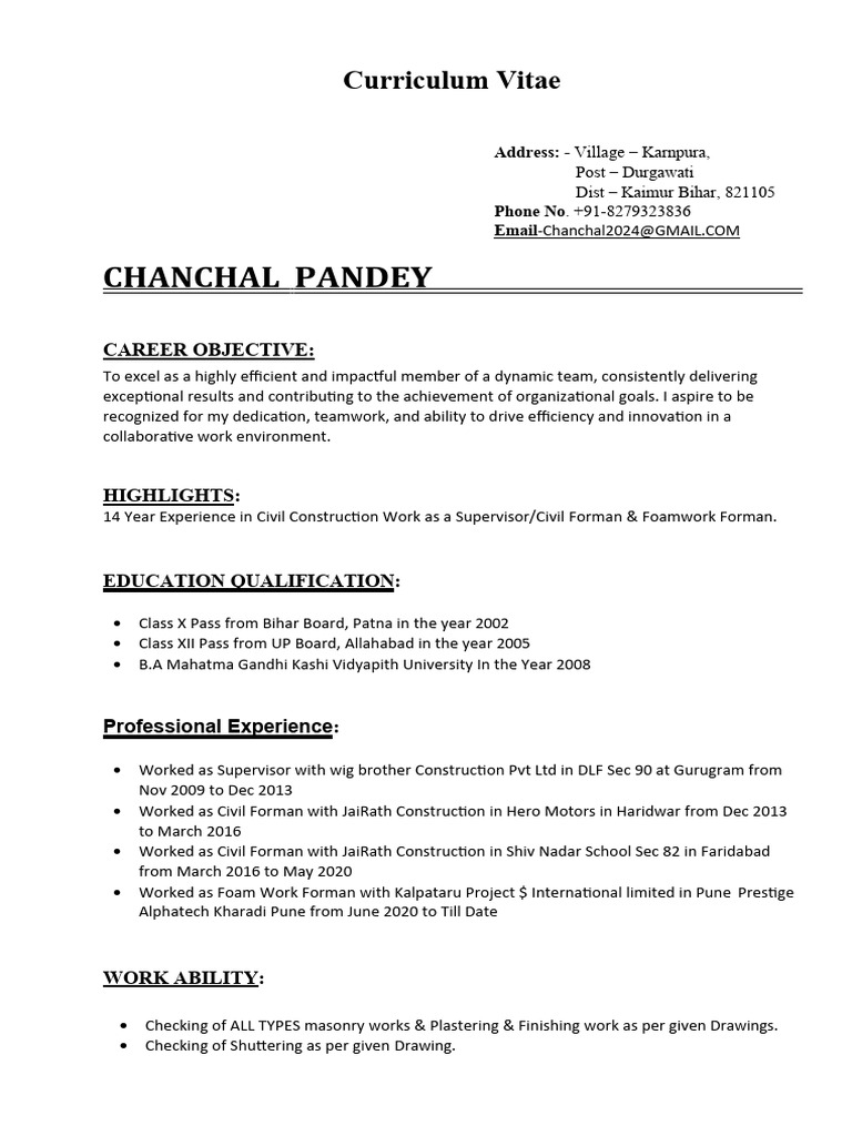 Chanchal Pandey | PDF