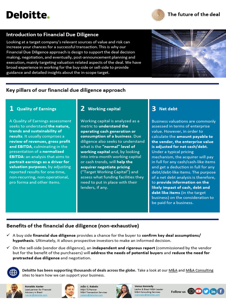 Deloitte - mini-eminences-DD-Finance-en | Download Free PDF | Valuation ...
