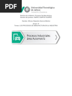 Tipos de Procesos de Manufactura y Su Clasificación | PDF