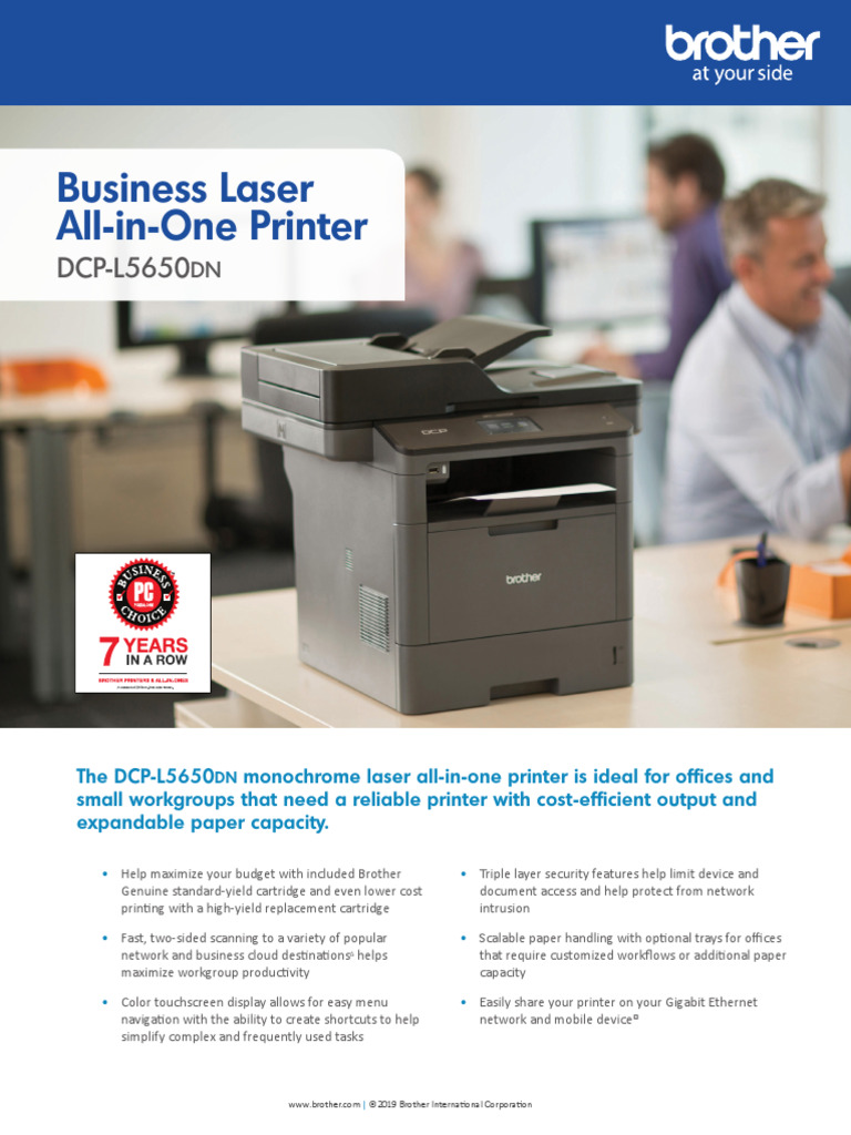 DCP L5650DN Brochure | PDF | Printer (Computing) | Computing