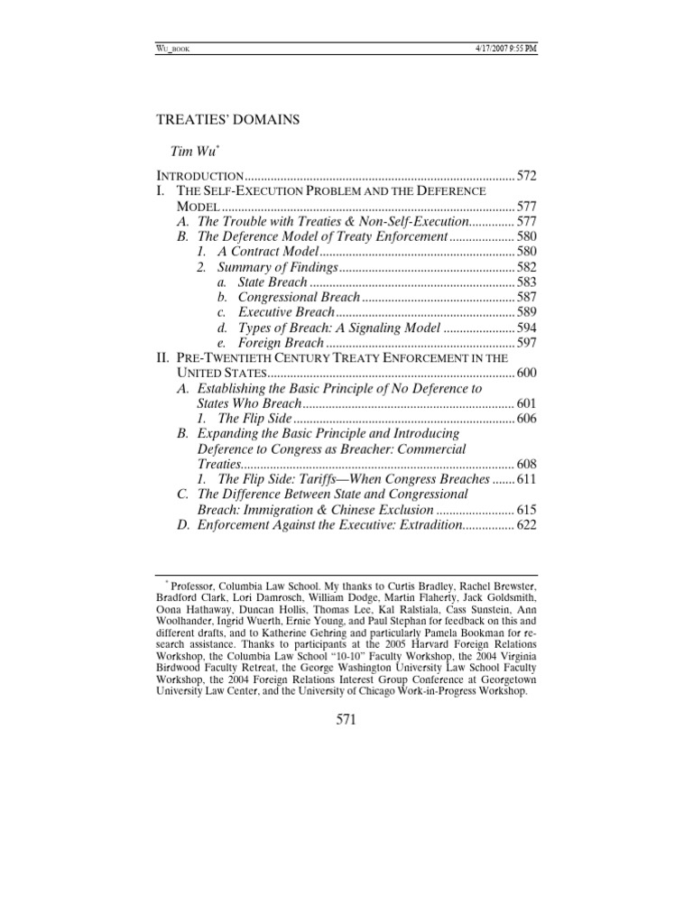 Treaties Domain | Download Free PDF | Treaty | Breach Of Contract