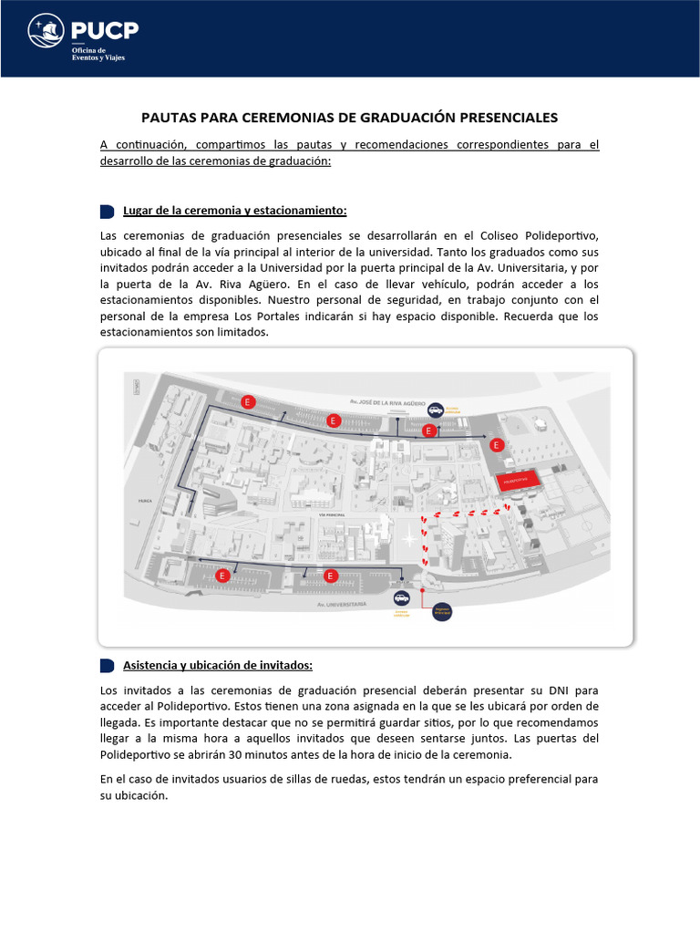 Pautas para Ceremonias de Graduación 2023 | PDF