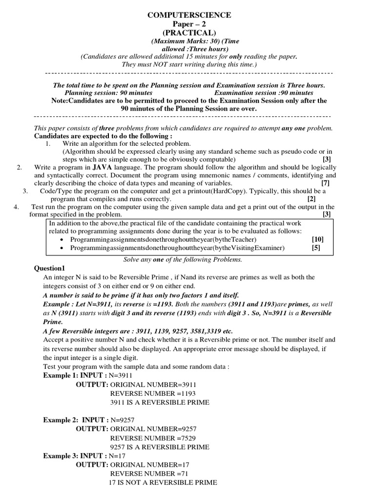 Computer Science Practical 2024 | PDF | Computer Program | Programming Computer Science Practical 2024 | PDF | Computer Program | Programming