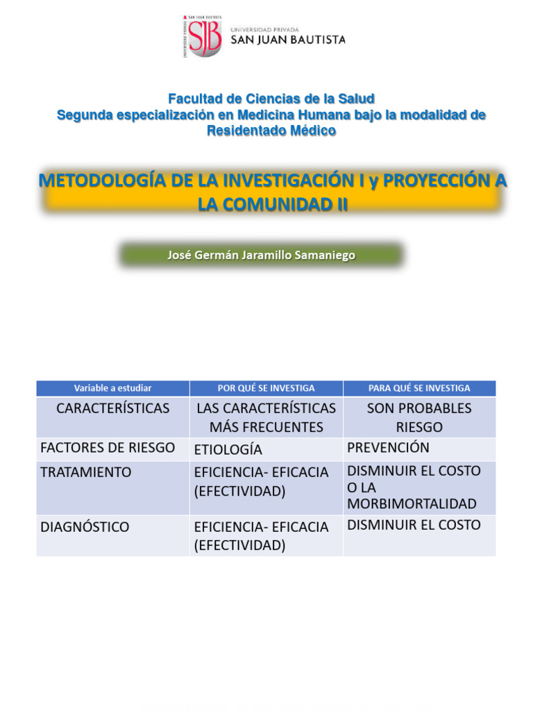 METODOLOGÍA DE LA INVESTIGACIÓN y Proyección Social II 5° CLASE | Descargar gratis PDF | Causas ...