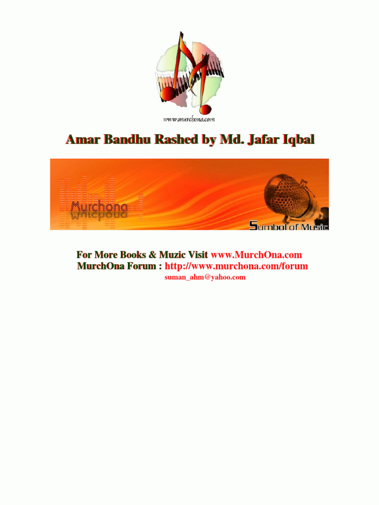 Amar Bondhu Rashed by Muhammed - Zafar - Iqbal | PDF