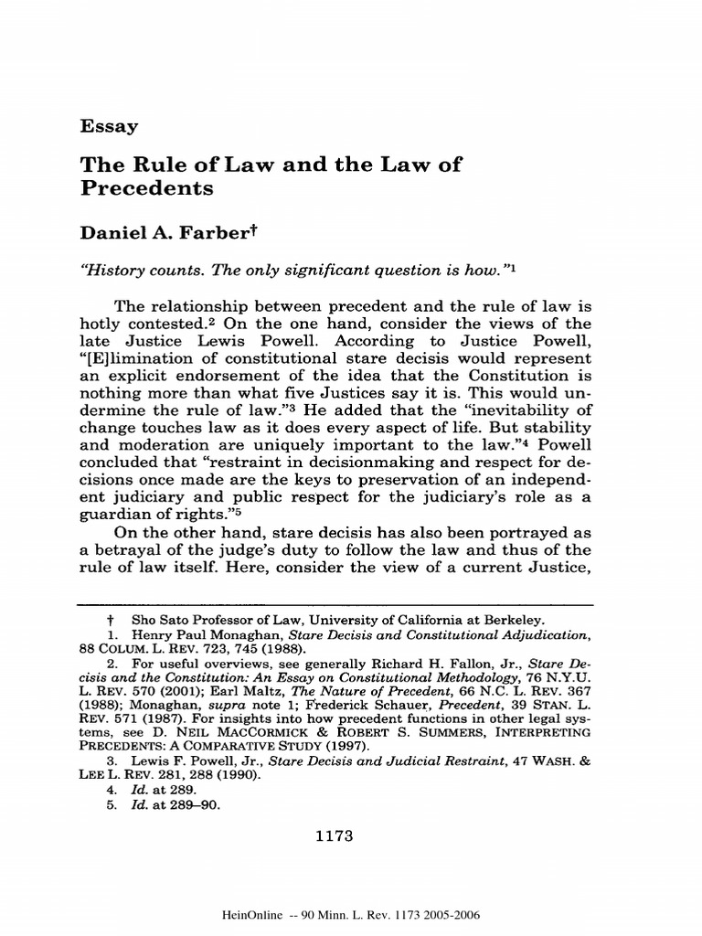 fulltext | PDF | Precedent | Common Law