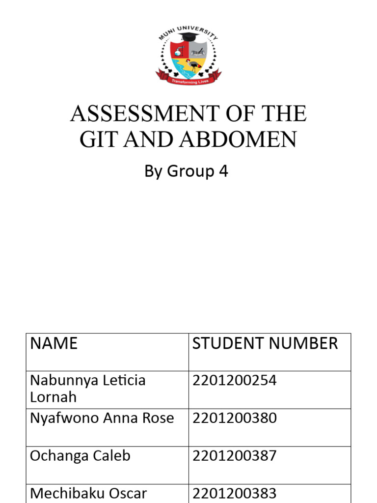 Health Assessment of Abdomen | PDF