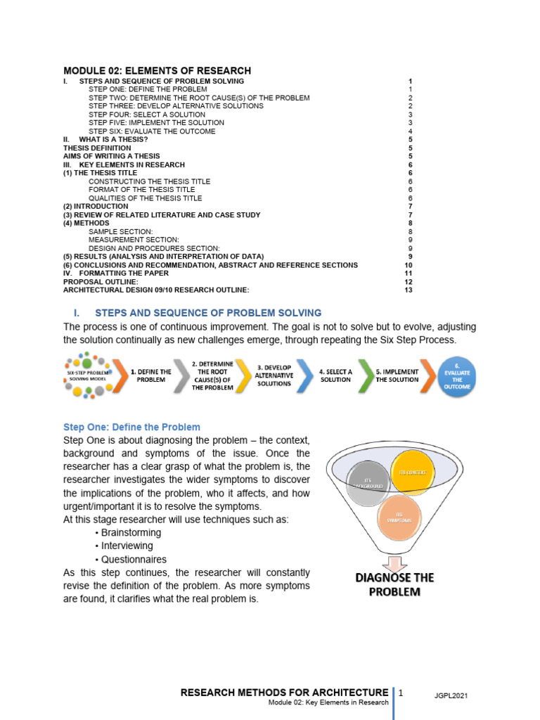 MODULE 02 Key Elements in Research 2021 2 | PDF | Validity (Statistics) | Scientific Method