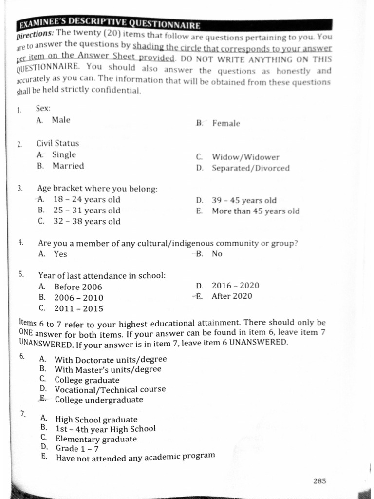 Practice Test and Answers | PDF