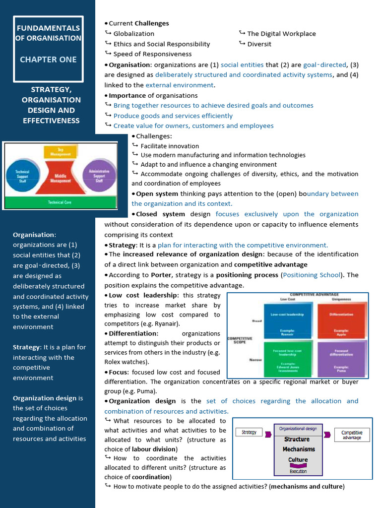 Strategy and Design in Organizations | PDF | Strategic Management ...