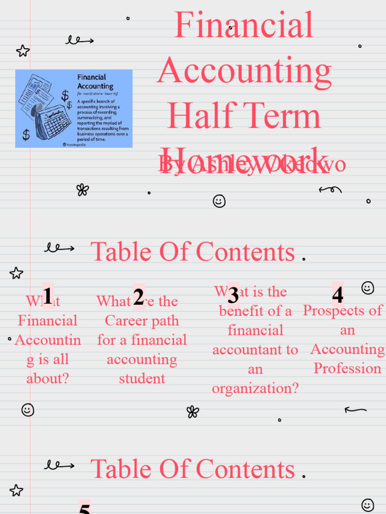 Financial Accounting Half Term Homework | PDF | Accounting | Financial ...