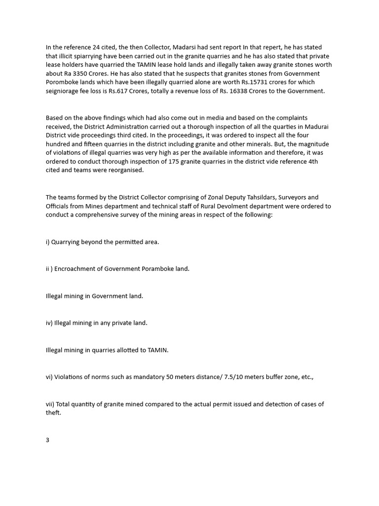 Committee Recom | PDF | Mining | Inspector