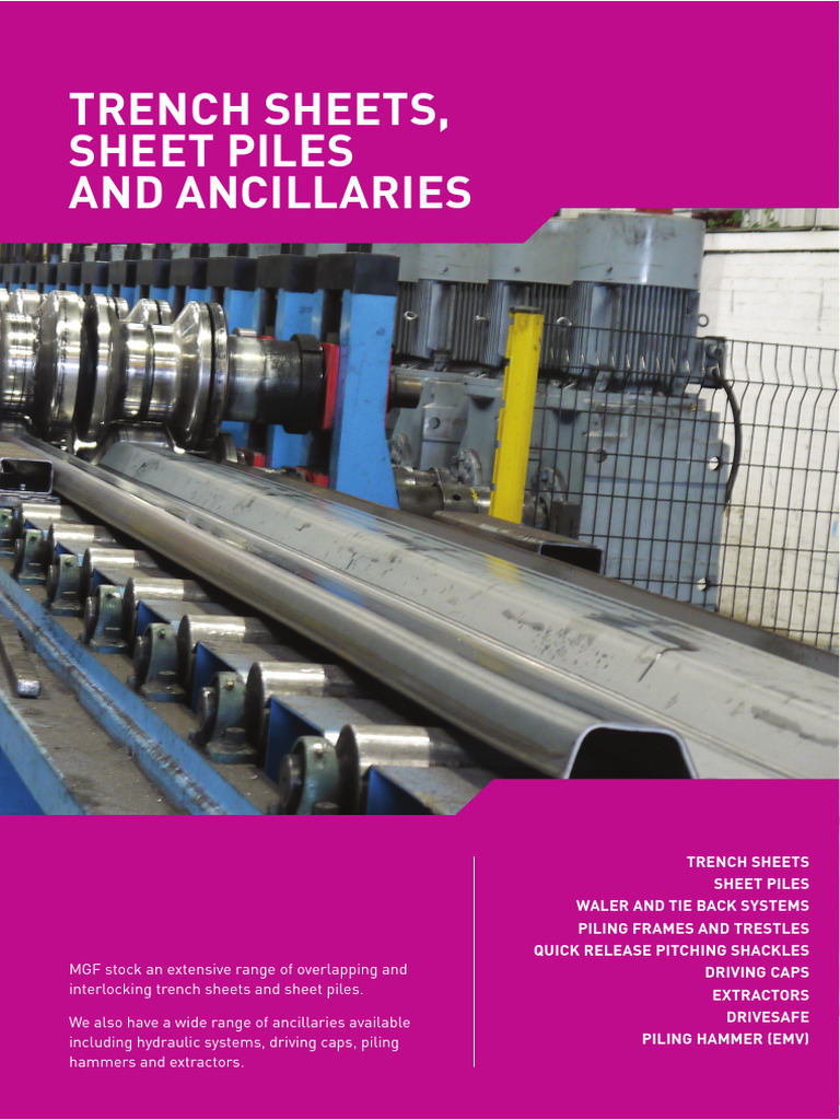 Trench Sheets and Piling Solutions | PDF | Deep Foundation