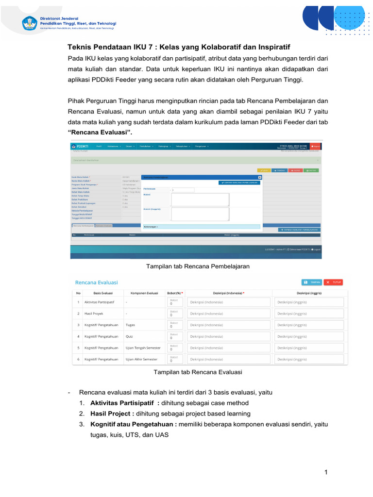 Teknis Pendataan IKU 7 - 1681807258 | PDF