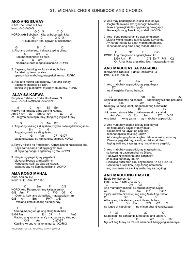 St. Michael Choir Songbook | PDF