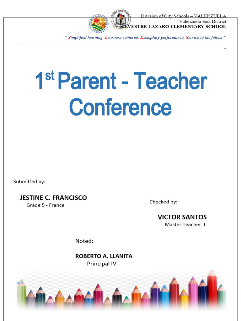 Parent Teacher Conference SY 23 24 | PDF | Learning | Behavior Modification