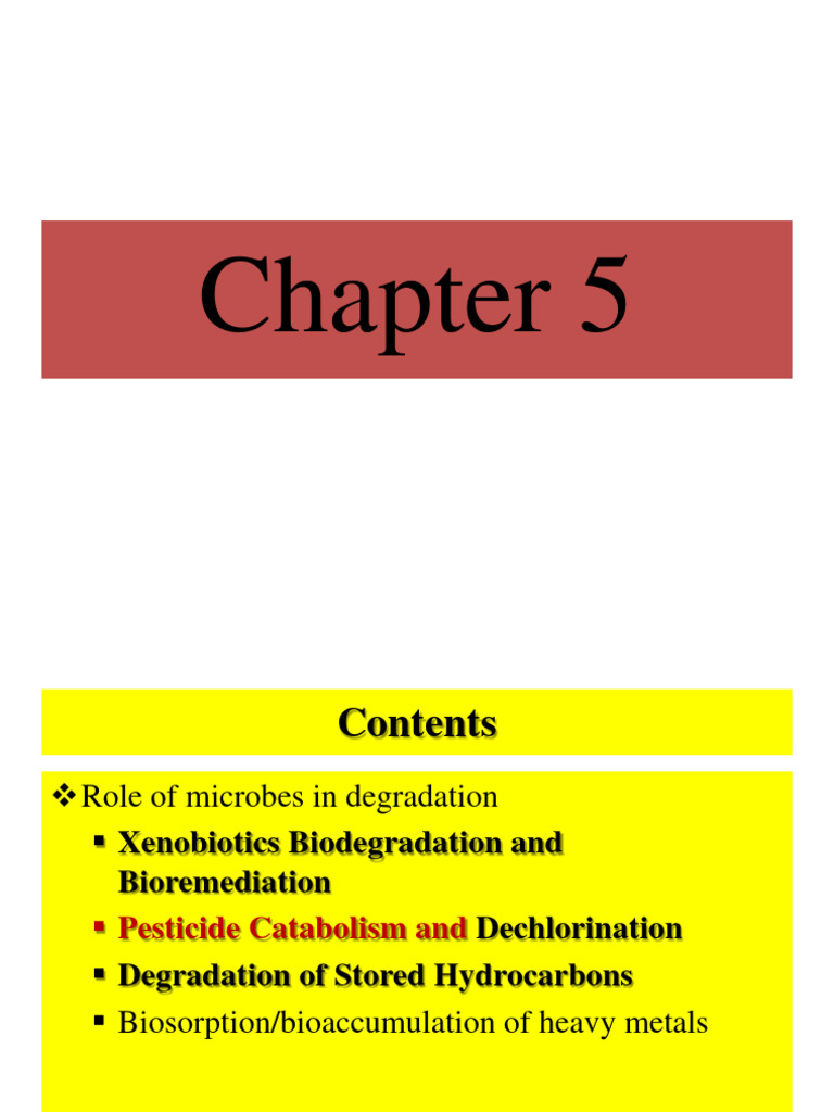 Chapter 5 | PDF | Biodegradation | Pesticide