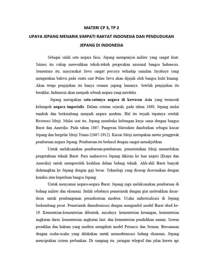 Materi CP 3 TP 2 | PDF