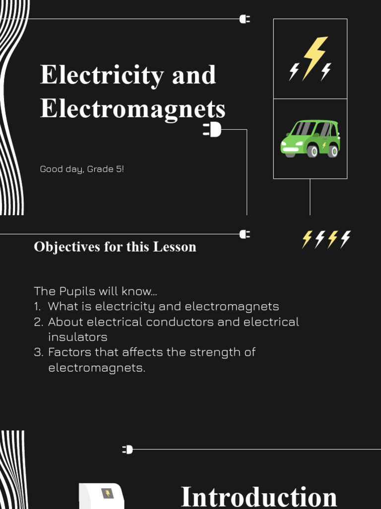 Electricity And Electromagnets Pdf Electricity Electrical Conductor