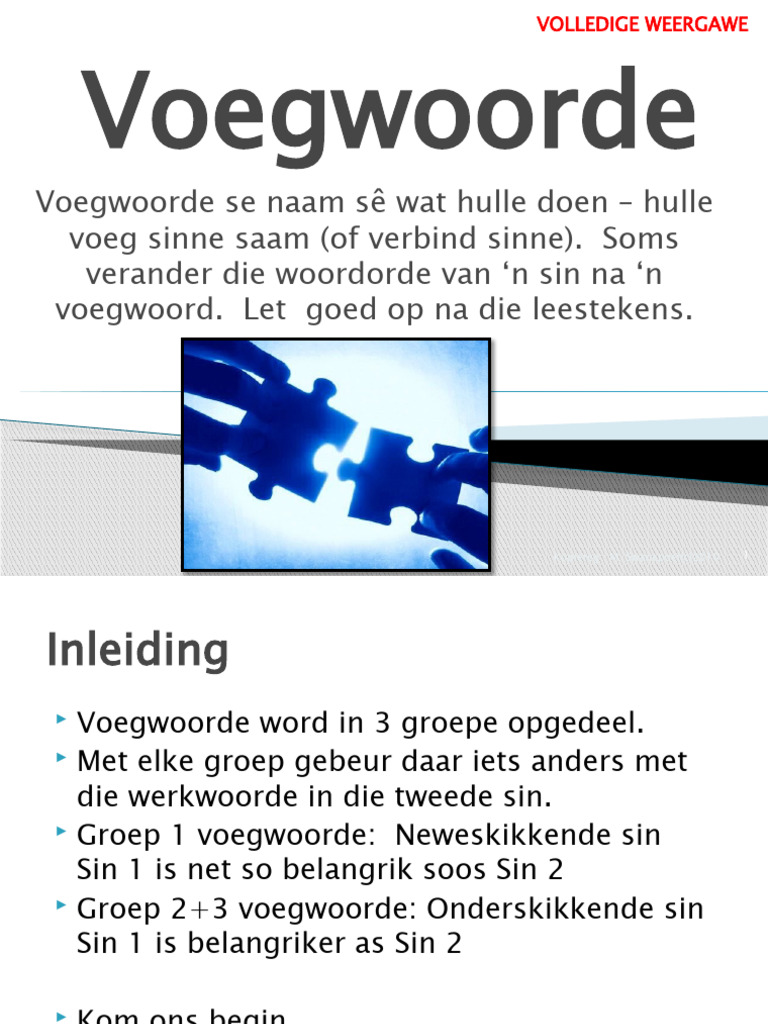 Voegwoorde - Volledig | PDF