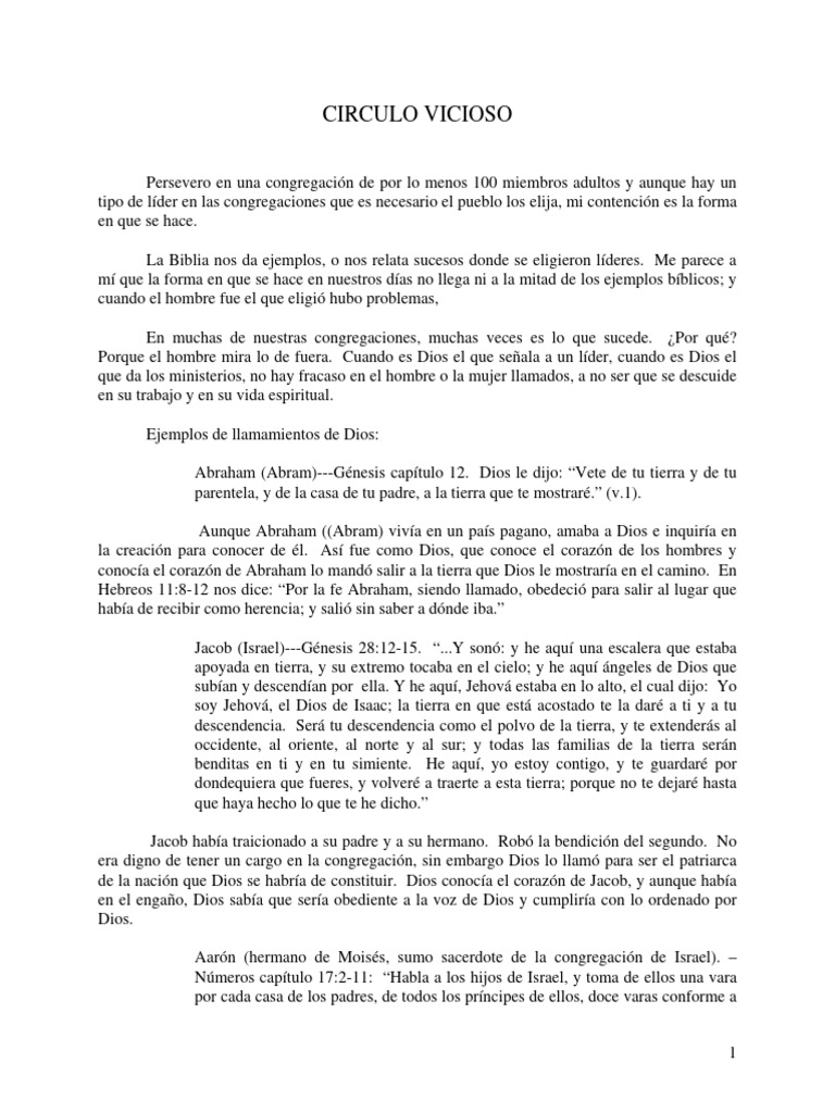 Circulo Vicioso | PDF | David | Abrahán