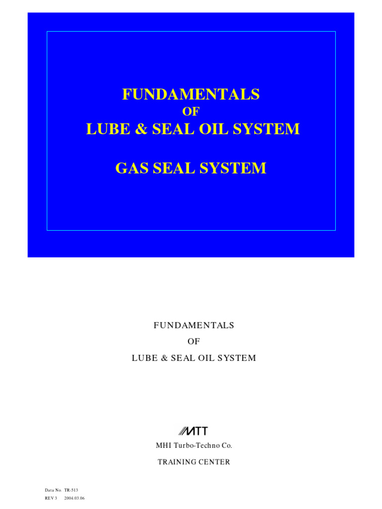 Lube & Seal System | PDF | Pump | Lubricant