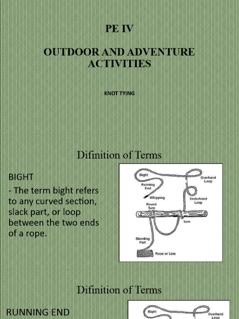 Knot Tying Lesson Pdf Knot Rope
