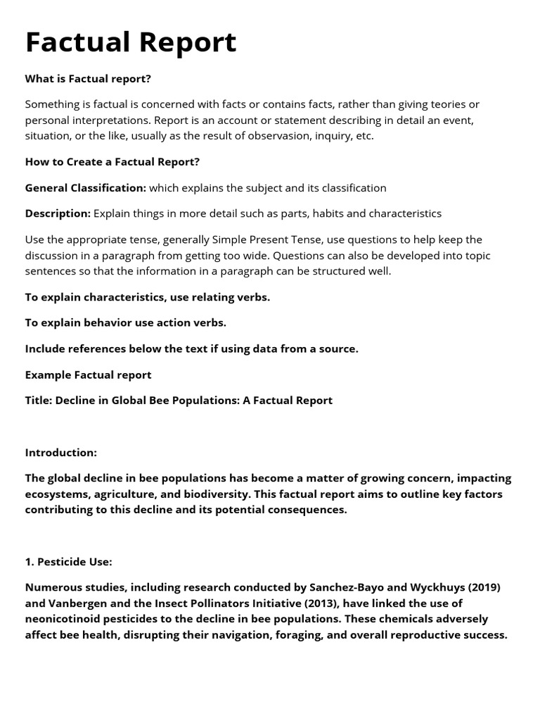 Factual Report Bahasa Inggris Nggris | PDF | Biodiversity | Pollination