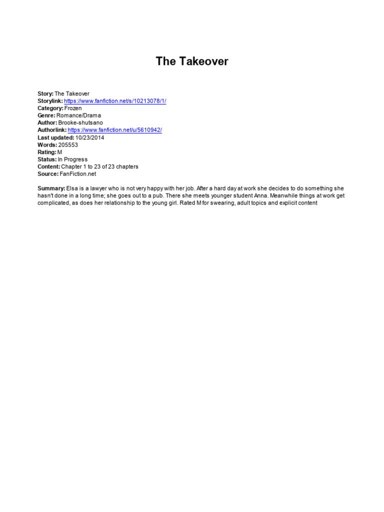 Brooke-Shutsano - The Takeover | PDF | Bathroom