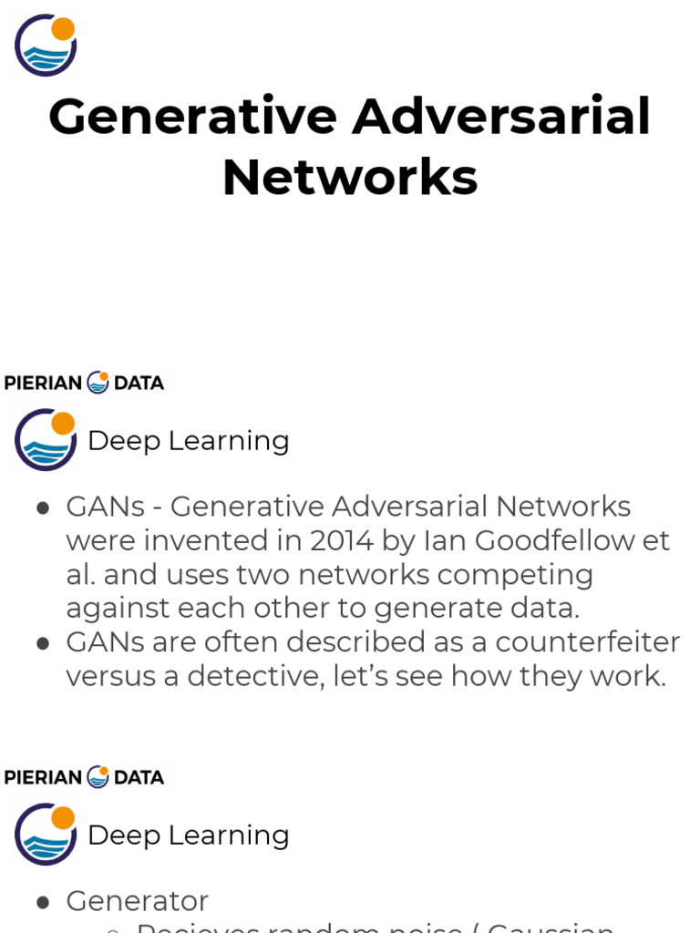 10 Generative Adversarial Networks | PDF | Deep Learning | Applied Mathematics