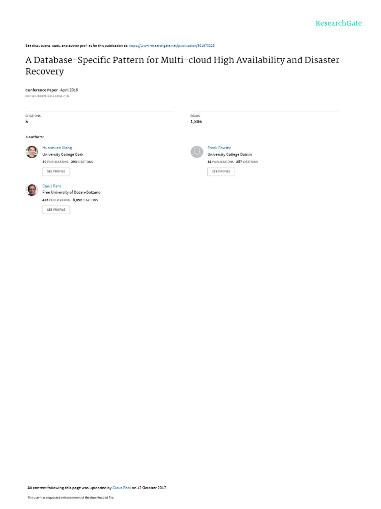An Architecture Pattern For Multi-Cloud High Availability and Disaster ...