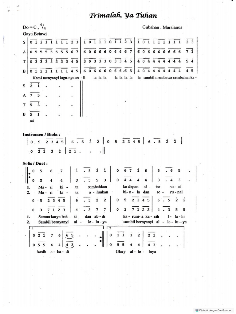Trimalah, Ya Tuhan | PDF