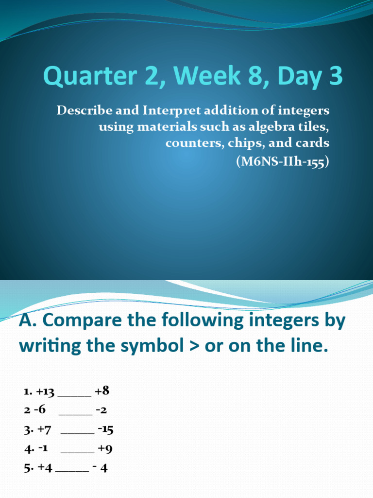 Quarter 2, Week 8, Day 3 | PDF