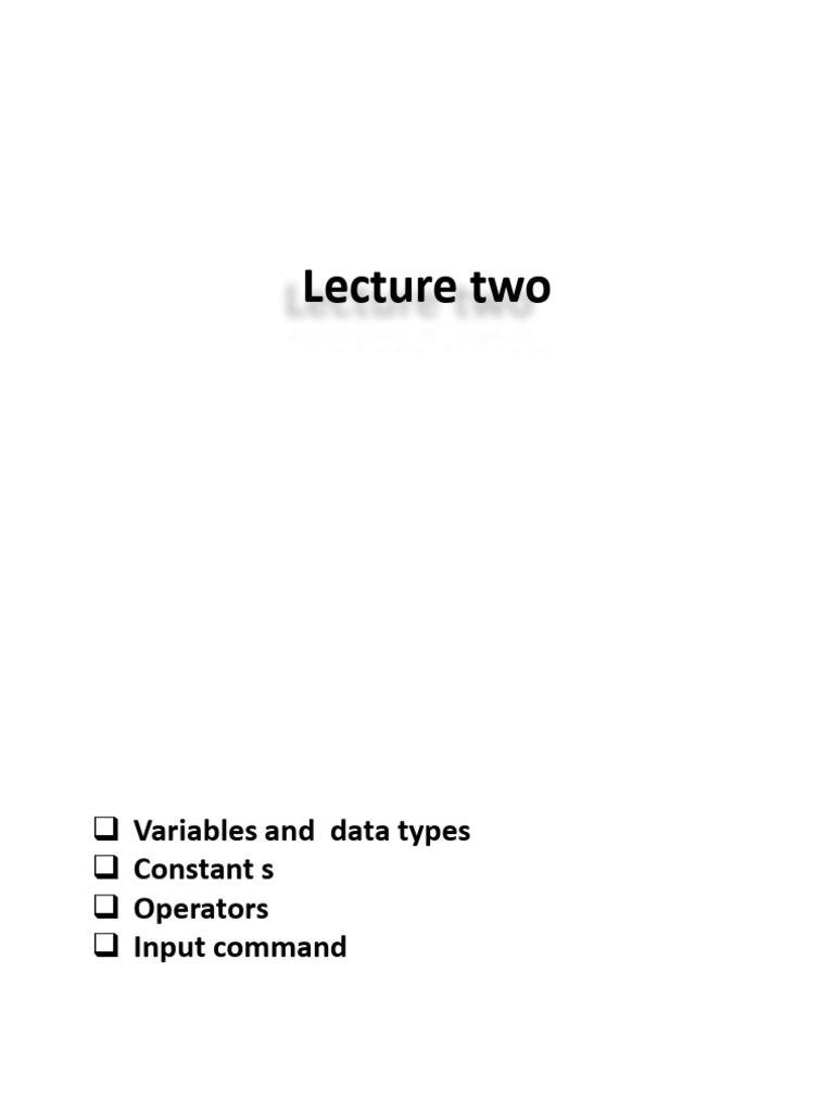 CPP 2 | PDF | Integer (Computer Science) | Data Type CPP 2 | PDF | Integer (Computer Science) | Data Type