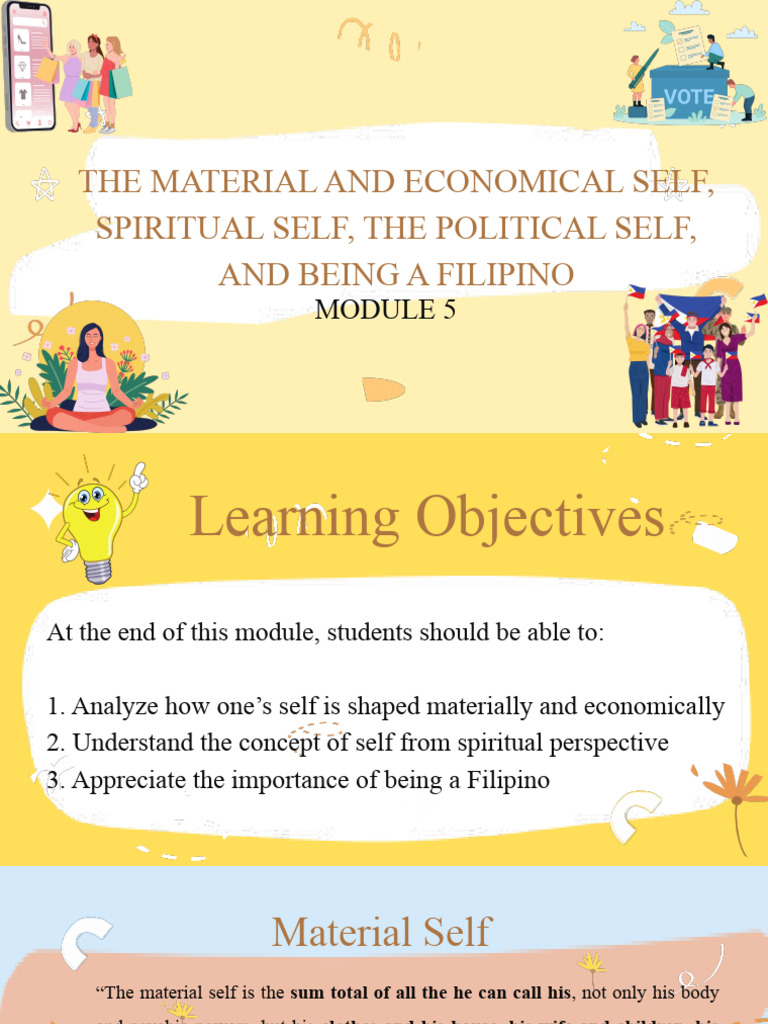 Understanding the Material Self in Filipino Identity | PDF | Self | Feeling