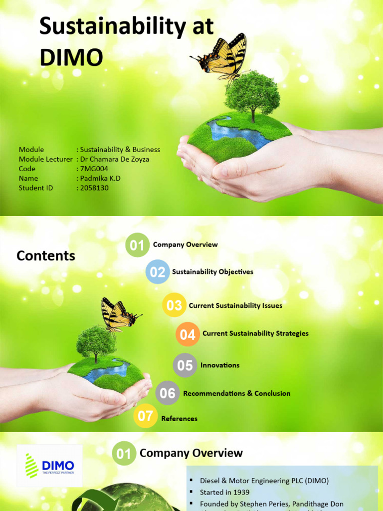 DIMO Sustainability Report 2024/25 | PDF | Sustainable Business ...