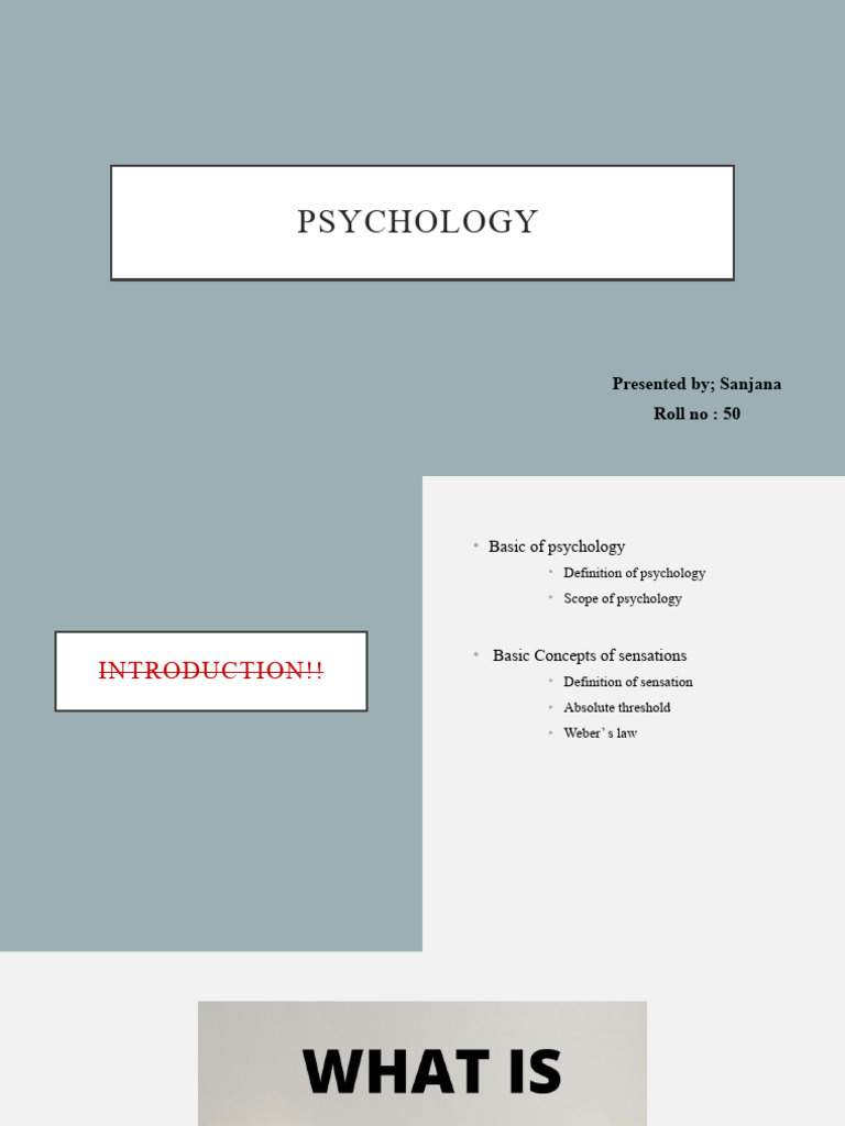 Psychology | PDF | Psychology | Applied Psychology