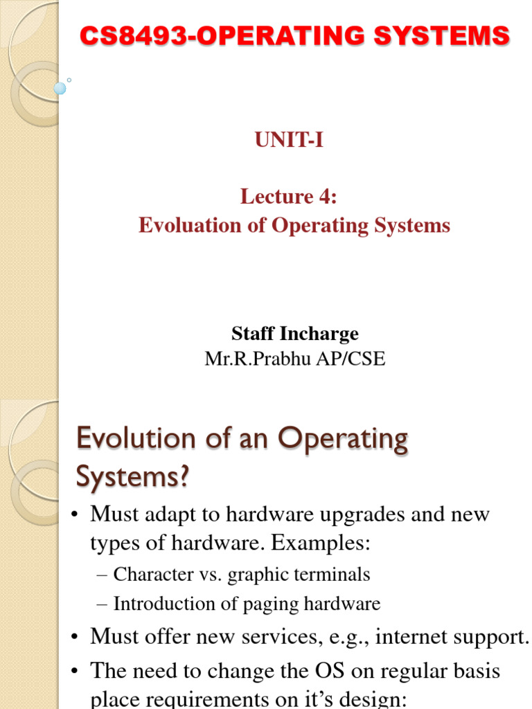 Lecture 4 | PDF | Operating System | Input/Output Lecture 4 | PDF | Operating System | Input/Output
