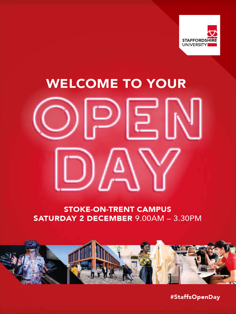 Stoke Open Day Programme | PDF | Postgraduate Education | Academic Degree
