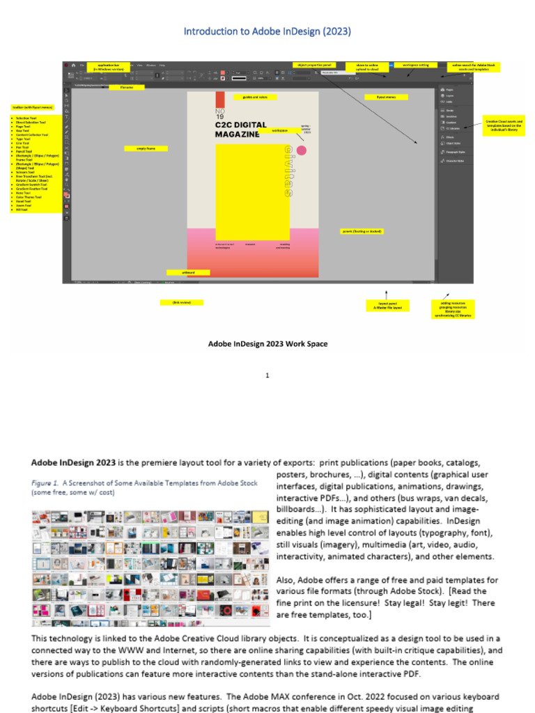 Intro Adobe in Design | PDF | Page Layout | Adobe In Design