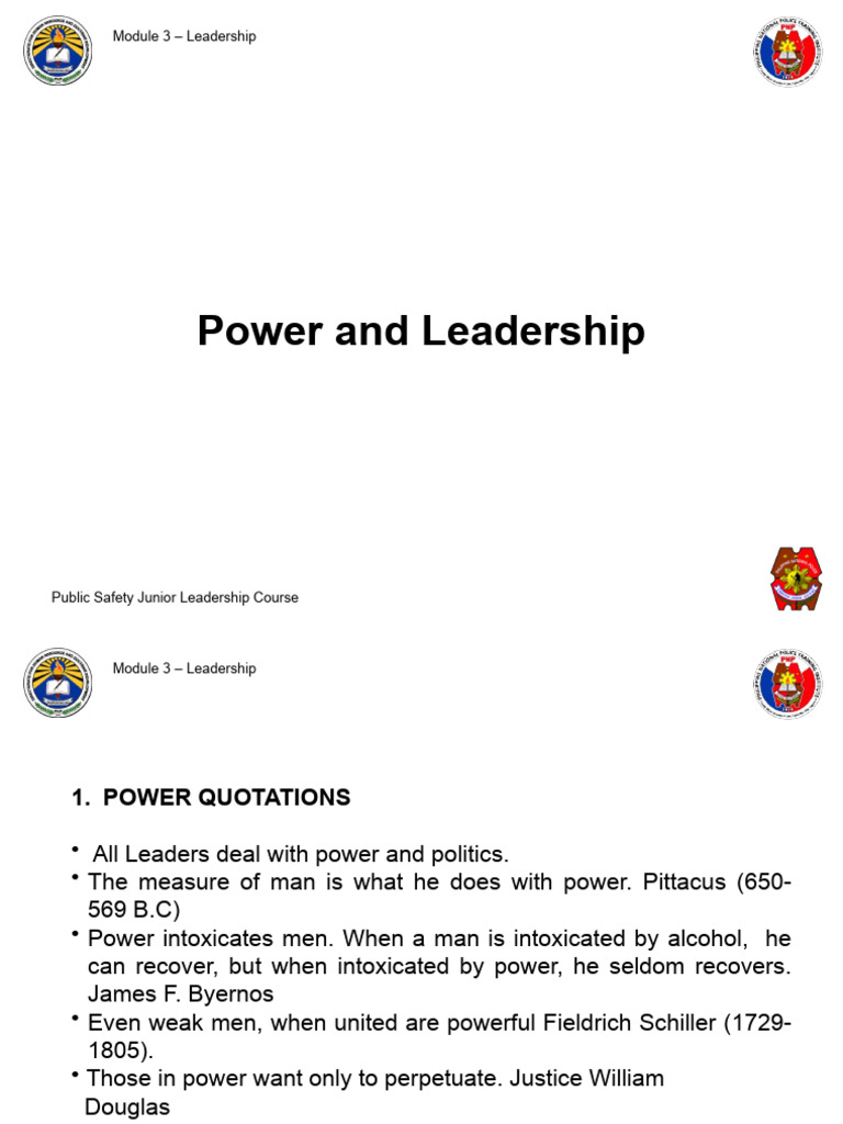 Power & Leadership | PDF | Leadership | Power (Social And Political)