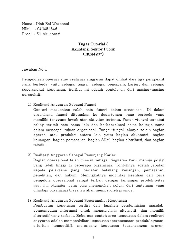 Tugas 3-Akuntansi Sektor Publik | PDF