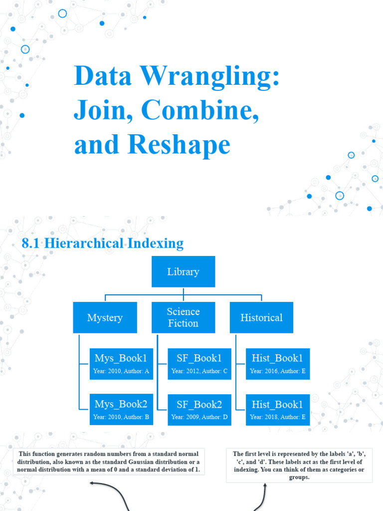 Ch8 Data Wrangling Join, Combine, and Reshape | PDF | Database Index | Information Technology